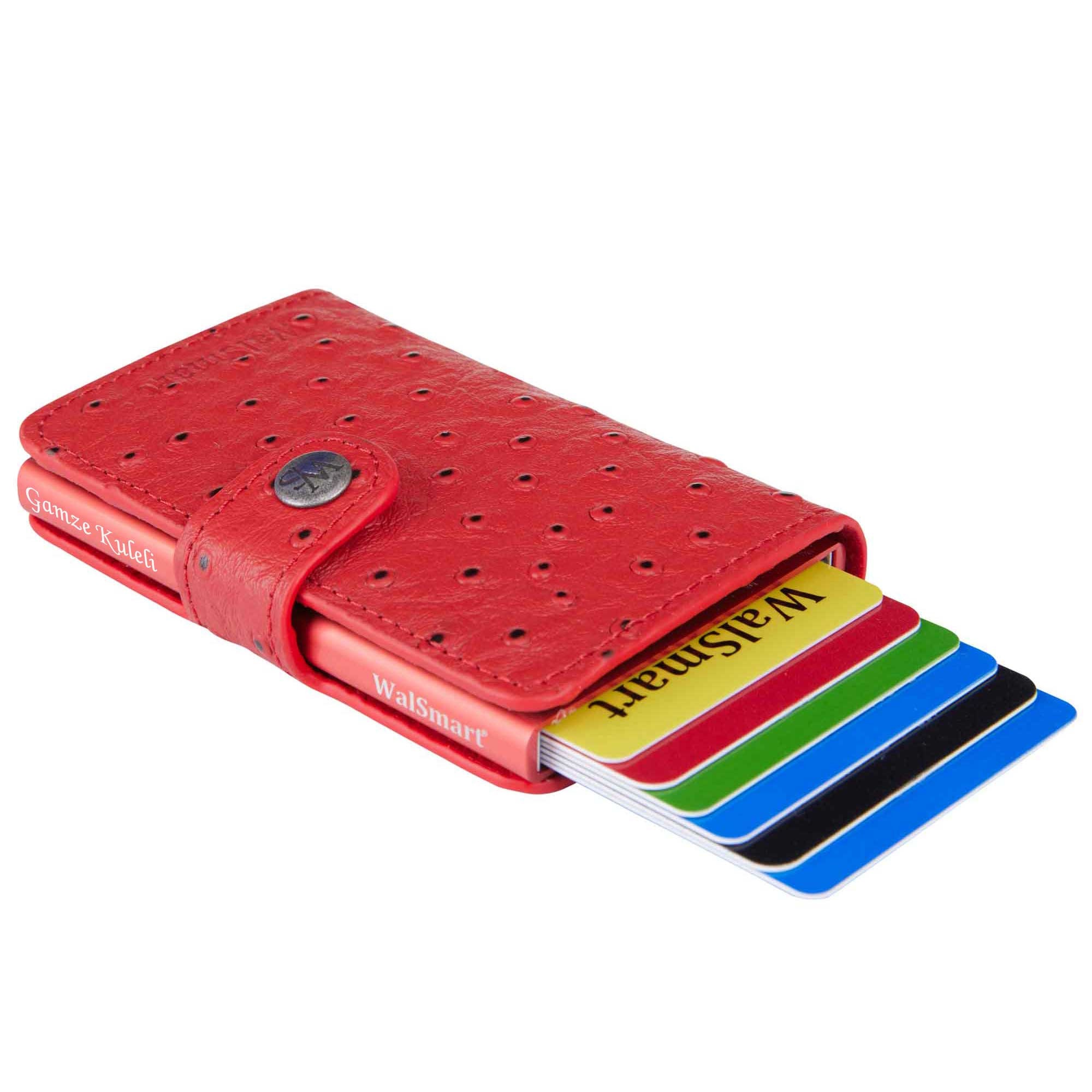 Luxury Mini Ostrich Leather Wallet With Smart Protection Stylish Gift ...