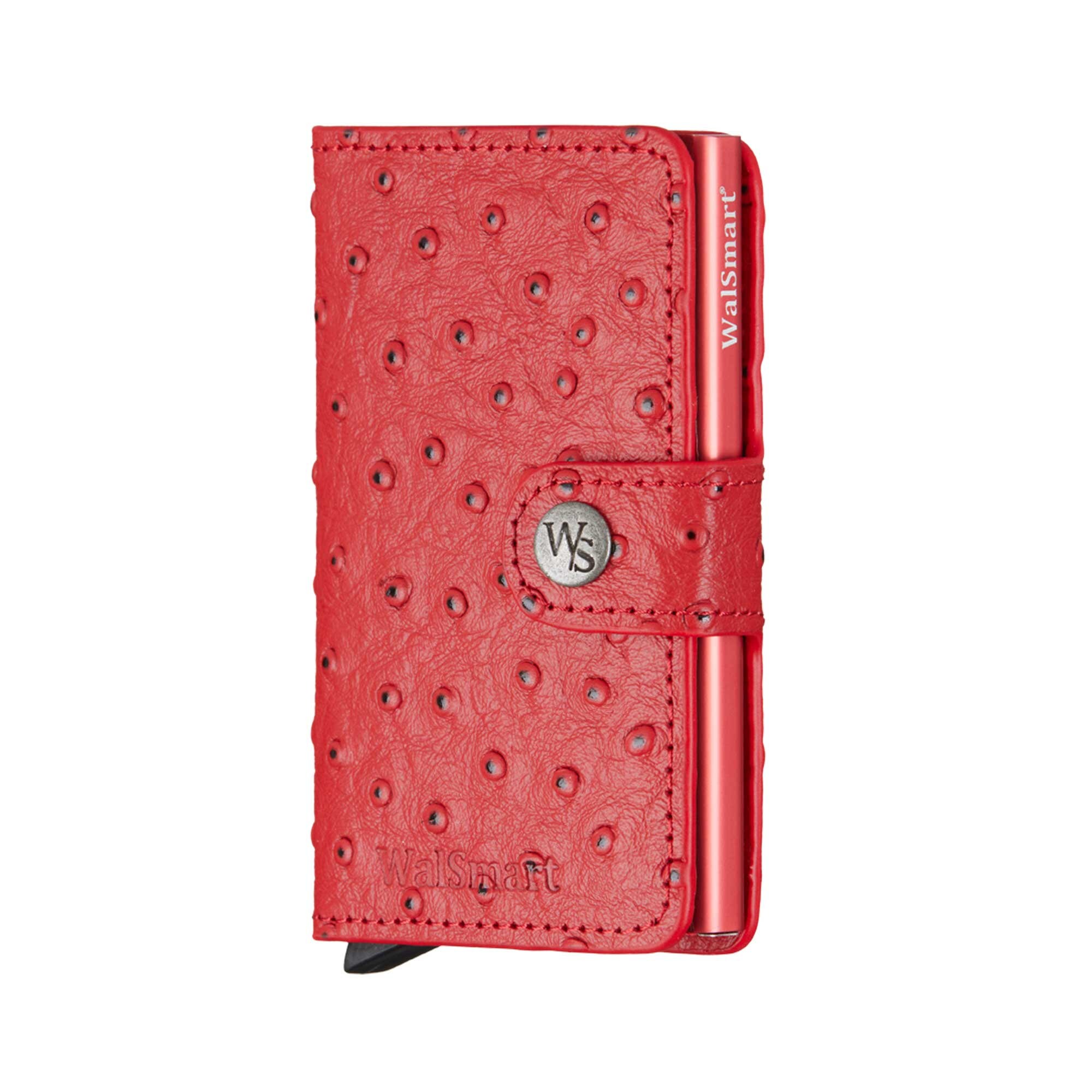 Luxury Mini Ostrich Leather Wallet With Smart Protection Stylish Gift ...