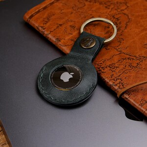 Handmade Apple AirTag Holder, Keychain Holder for Air Tag, Engraved Air ...