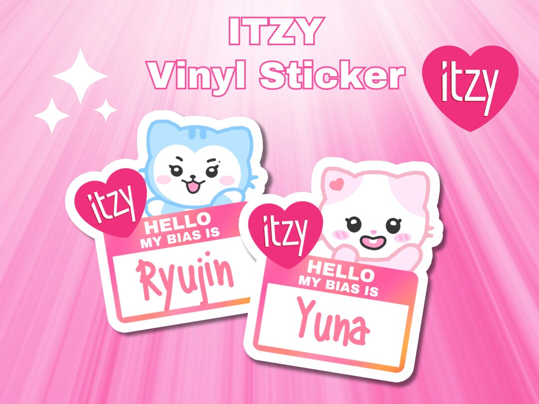 ITZY Bias Sticker | "my Bias Is" ITZY KPOP Waterproof Decal for Laptop ...