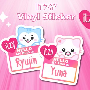 ITZY Bias Sticker | "my Bias Is" ITZY KPOP Waterproof Decal for Laptop ...