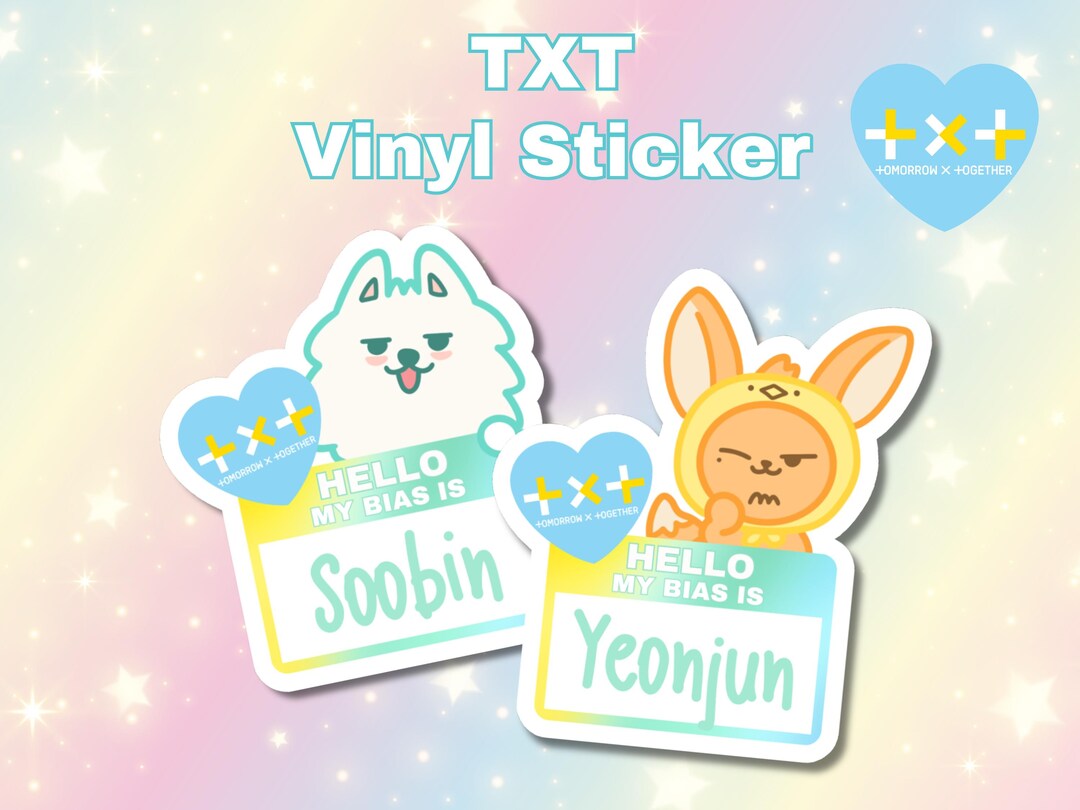 TXT Bias Sticker | "my Bias Is" TXT Kpop Waterproof Decal for Laptop ...