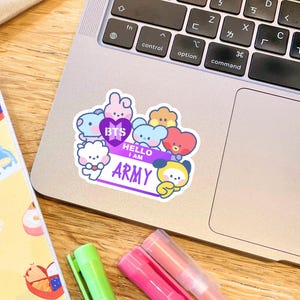 BTS Bias Sticker: Kpop Army Waterproof Decal - Etsy
