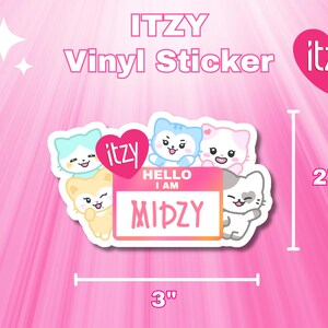 ITZY Bias Sticker my Bias Is ITZY KPOP Waterproof Decal for Laptop ...