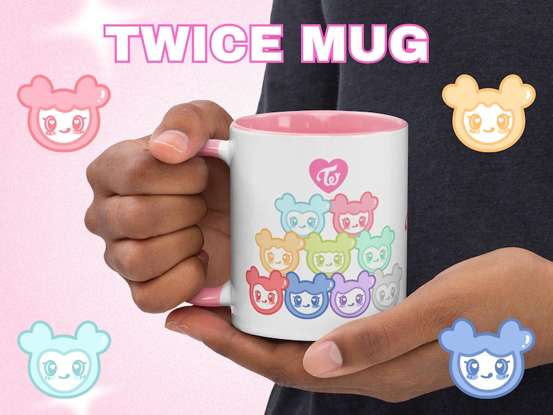 TWICE Coffee Mug Twice KPOP Coffee Cup Momo, Nayeon, Sana, Mina, Jihyo ...