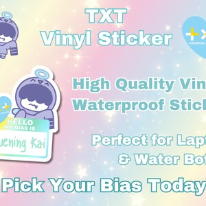 TXT Bias Sticker | "my Bias Is" TXT Kpop Waterproof Decal for Laptop ...