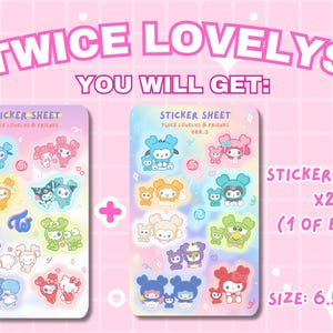 TWICE Kpop Stickers: Waterproof Vinyl Decals for Laptop, Journal - Etsy