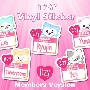 ITZY Bias Sticker | "my Bias Is" ITZY KPOP Waterproof Decal for Laptop ...