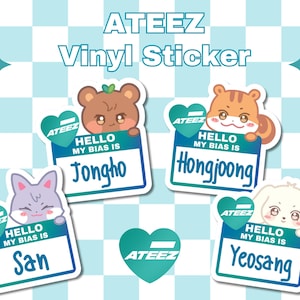 ATEEZ Stickers | “my Bias Is” ATEEZ Vinyl Sticker, Water Bottle Sticker ...
