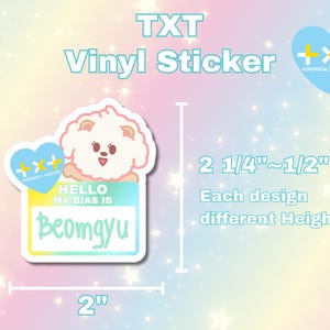 TXT Bias Sticker | "my Bias Is" TXT Kpop Waterproof Decal for Laptop ...
