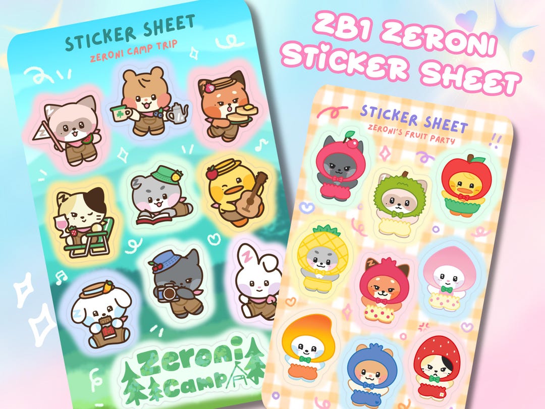 ZB1 Zeroni Sticker Sheet: Kawaii Kpop Decals - Etsy