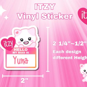 ITZY Bias Sticker | "my Bias Is" ITZY KPOP Waterproof Decal for Laptop ...