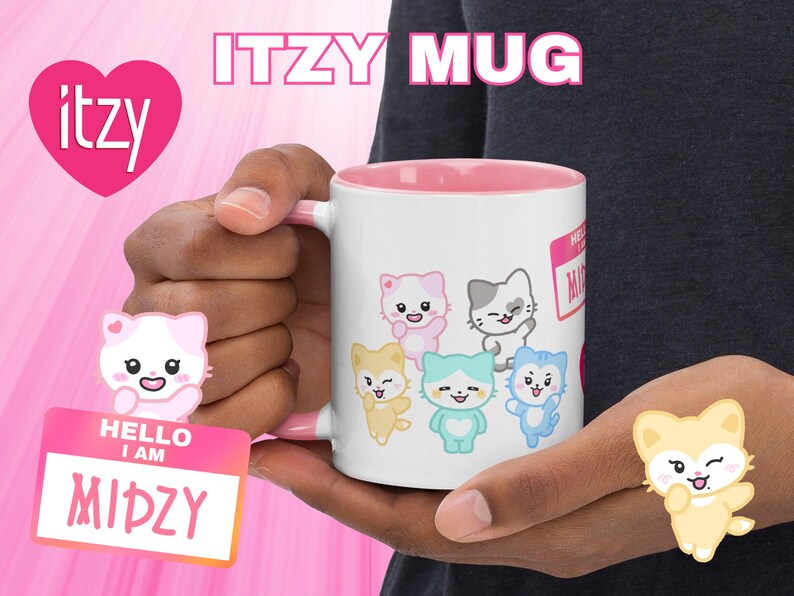 ITZY Coffee Cup ITZY Mug for Midzy Cute Itzy Gift, Kpop Christmas Gift ...