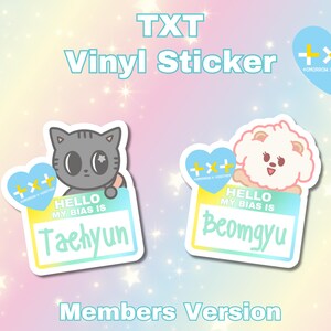 TXT Bias Sticker | "my Bias Is" TXT Kpop Waterproof Decal for Laptop ...