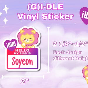 G-idle Sticker | "my Bias Is" Gidle KPOP Waterproof Decal for Laptop ...