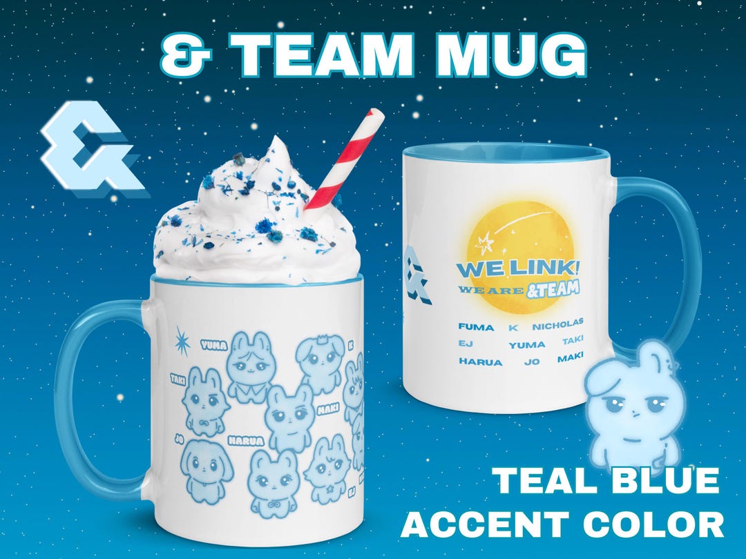 ANDTEAM Coffee Mug | &TEAM KPOP Coffee Cup | Ej, Fuma, K, Nicholas ...