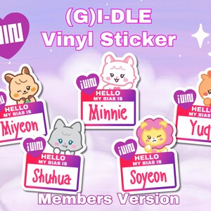 G-idle Sticker | "my Bias Is" Gidle KPOP Waterproof Decal for Laptop ...