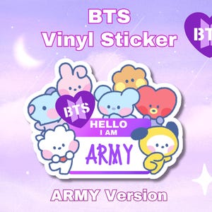 BTS Bias Sticker: Kpop Army Waterproof Decal - Etsy