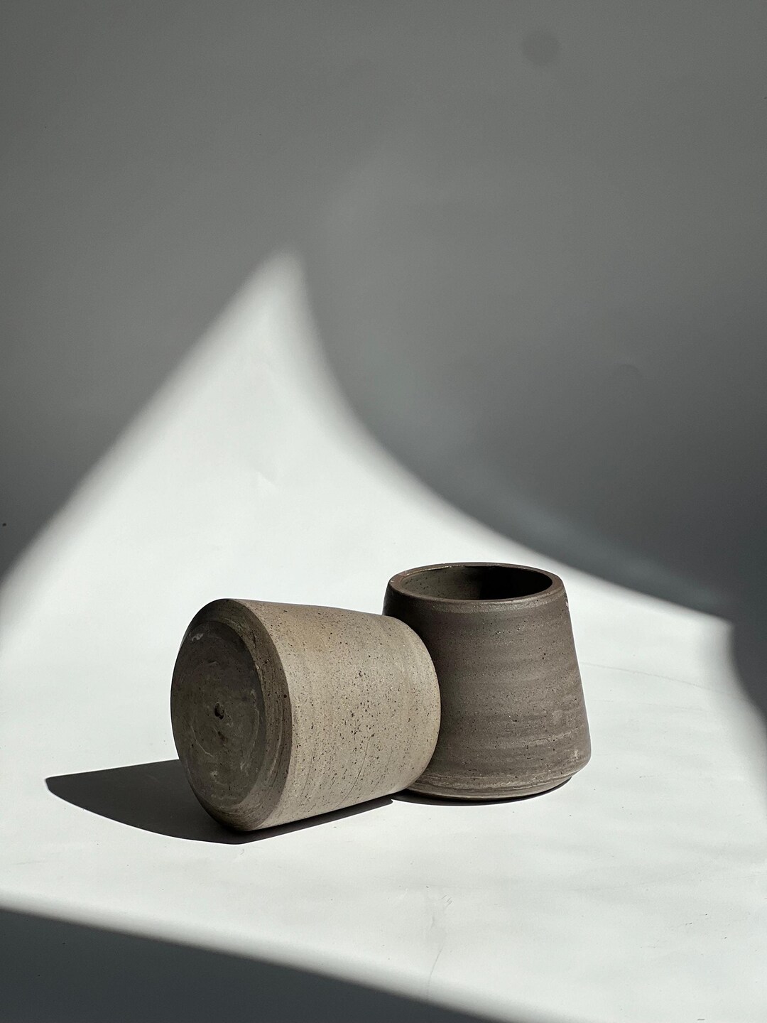 Espresso, Ceremonial Cacao Cups STONE, Set of 2 - Etsy