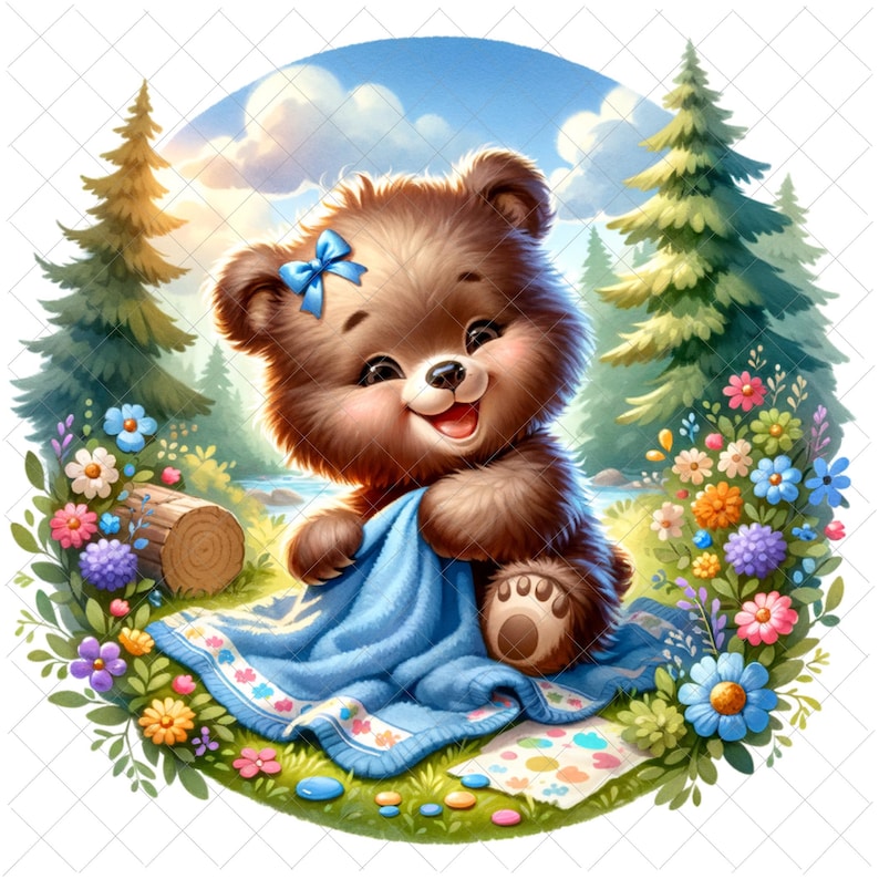 Baby Bear Cub Downloadable Printable Images High Quality PNG for ...