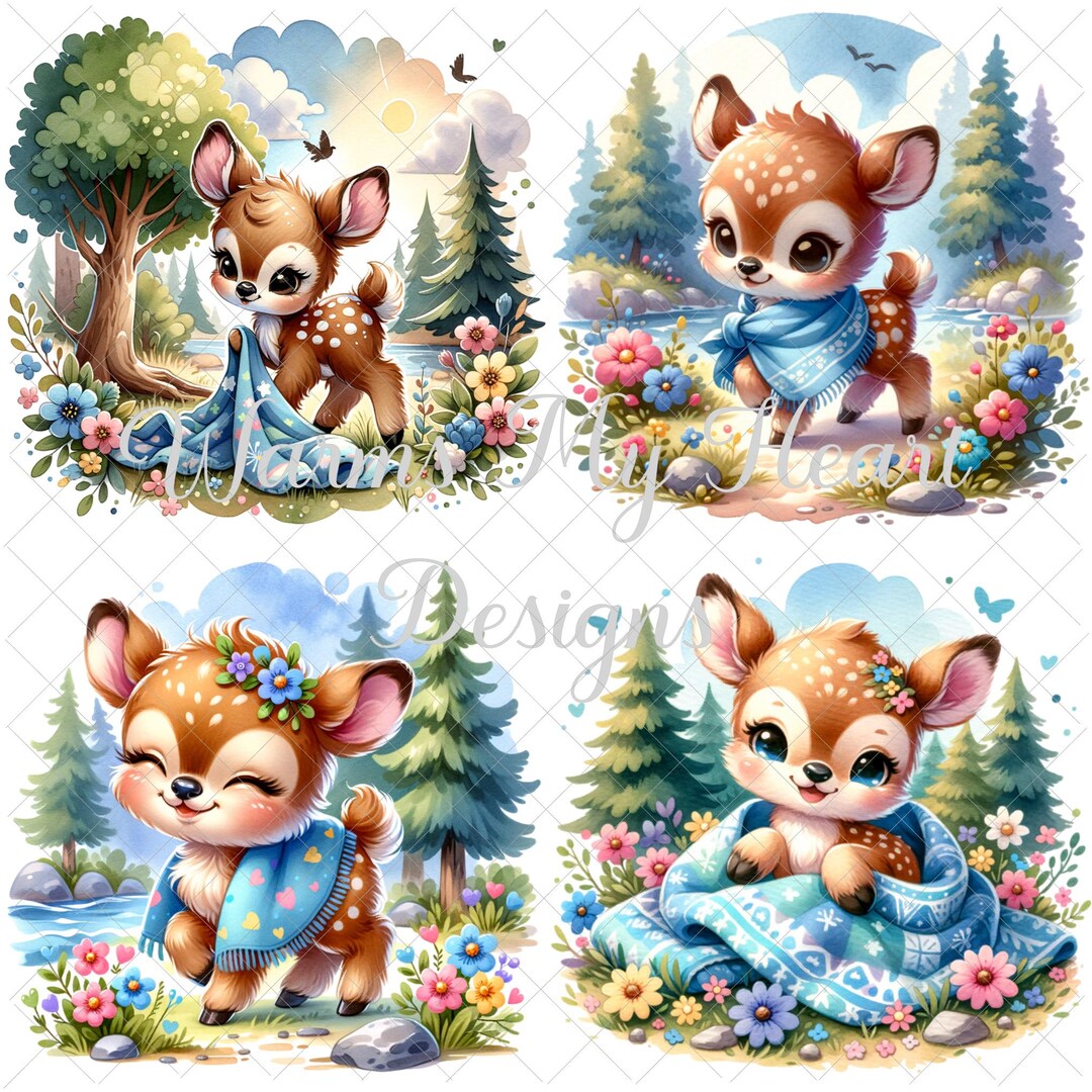 Baby Deer Downloadable Printable Images High Quality PNG for Printing ...