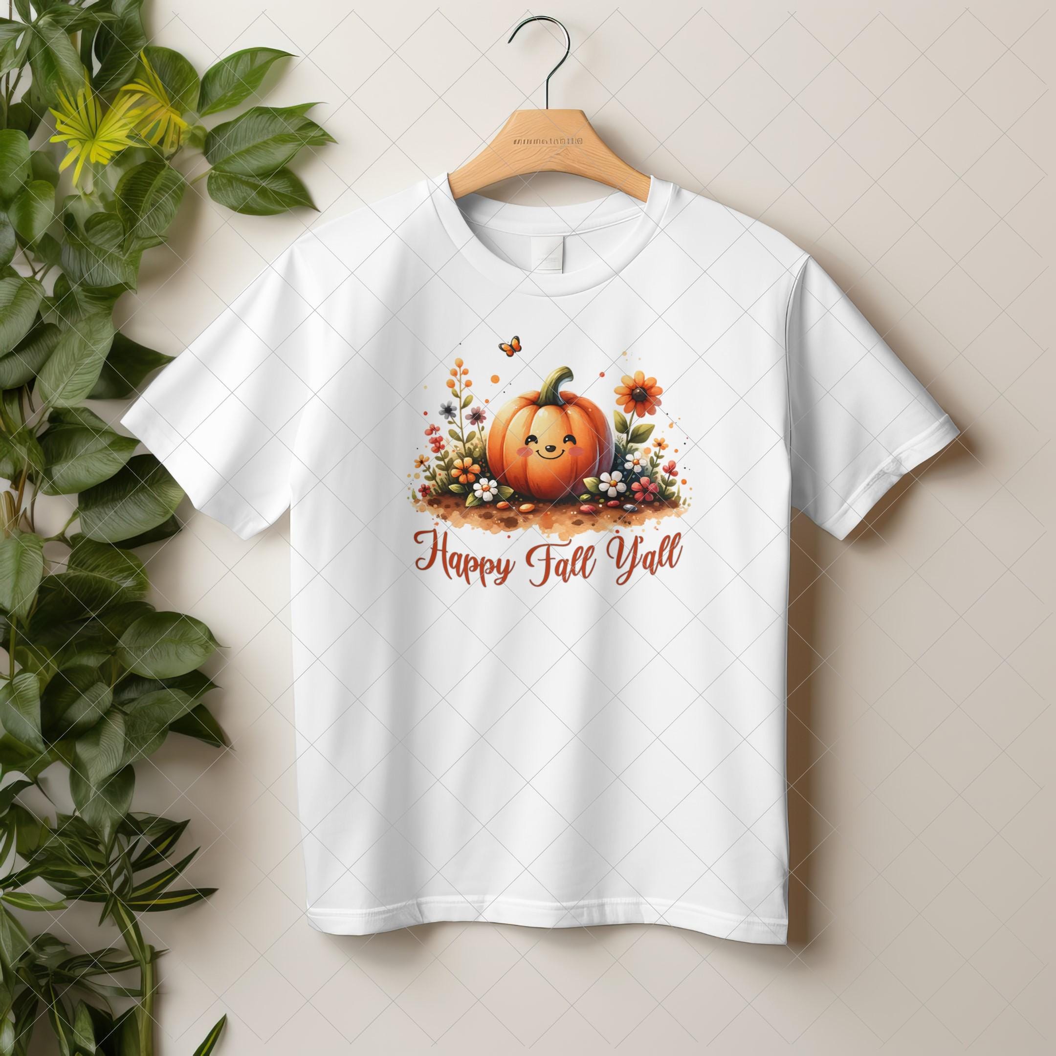 Happy Fall Y'all Digital Downloadable Design High Quality PNG File ...