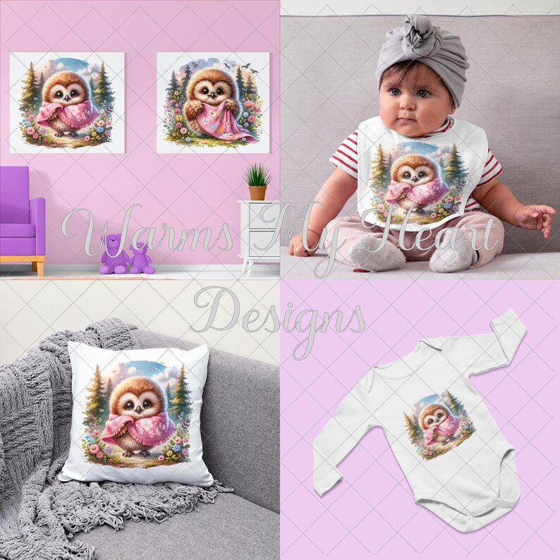 Baby Owls Downloadable Printable Images High Quality PNG for Printing ...