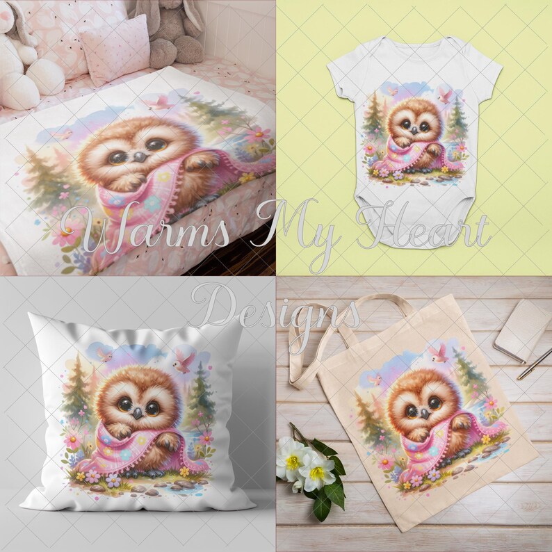 Baby Owls Downloadable Printable Images High Quality PNG for Printing ...