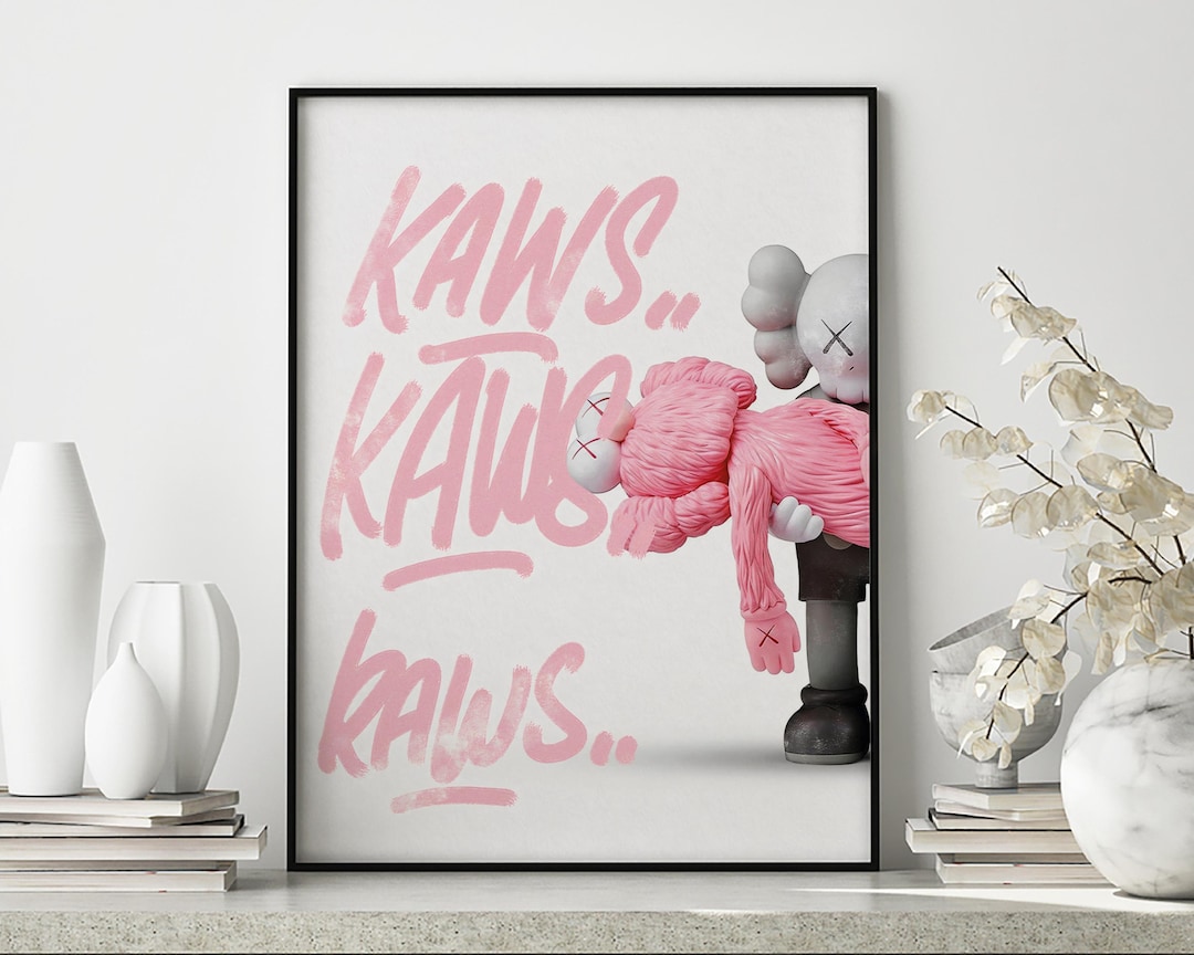 Pink Hypebeast Poster Hypebeast Figure Wall Art Minimalist Hypebeast ...