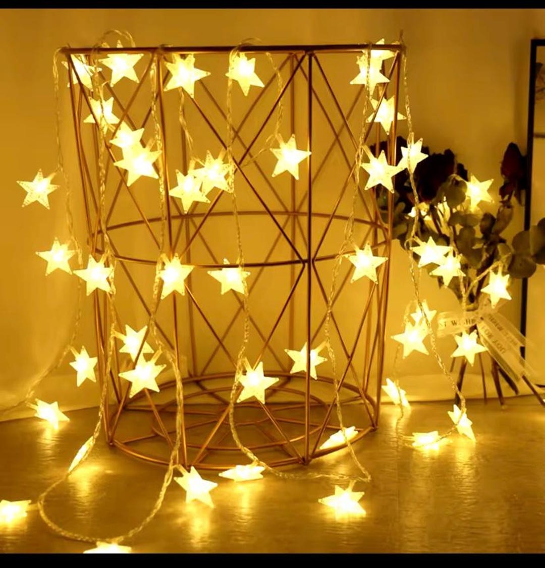 LED String Lights Outdoor Star Chain Lights Garland Lights Bulb Fairy ...