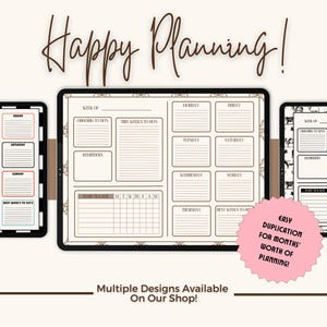 Aesthetic Weekly Planner | Vintage | Digital & Printable | Single Page ...