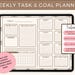 Aesthetic Weekly Planner | Vintage | Digital & Printable | Single Page ...