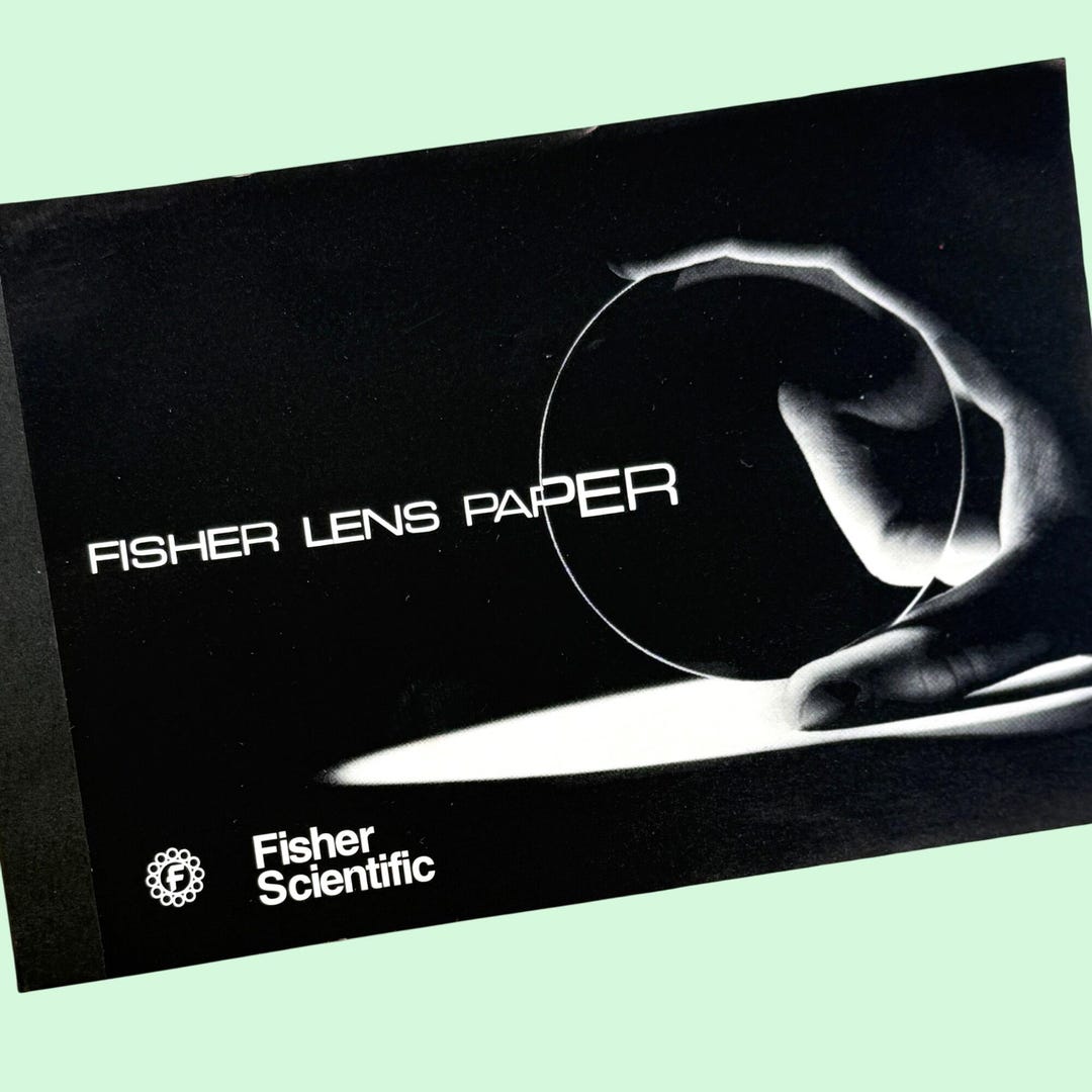Fisher Scientific Lens Paper Book With 50 Sheets 4"x6" New Old Stock - Etsy