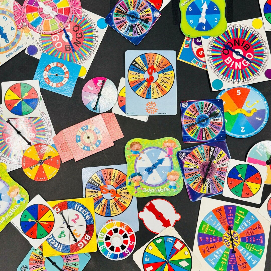 Vintage Game Spinners Assortment, Craft Supply Set of 3 - Etsy