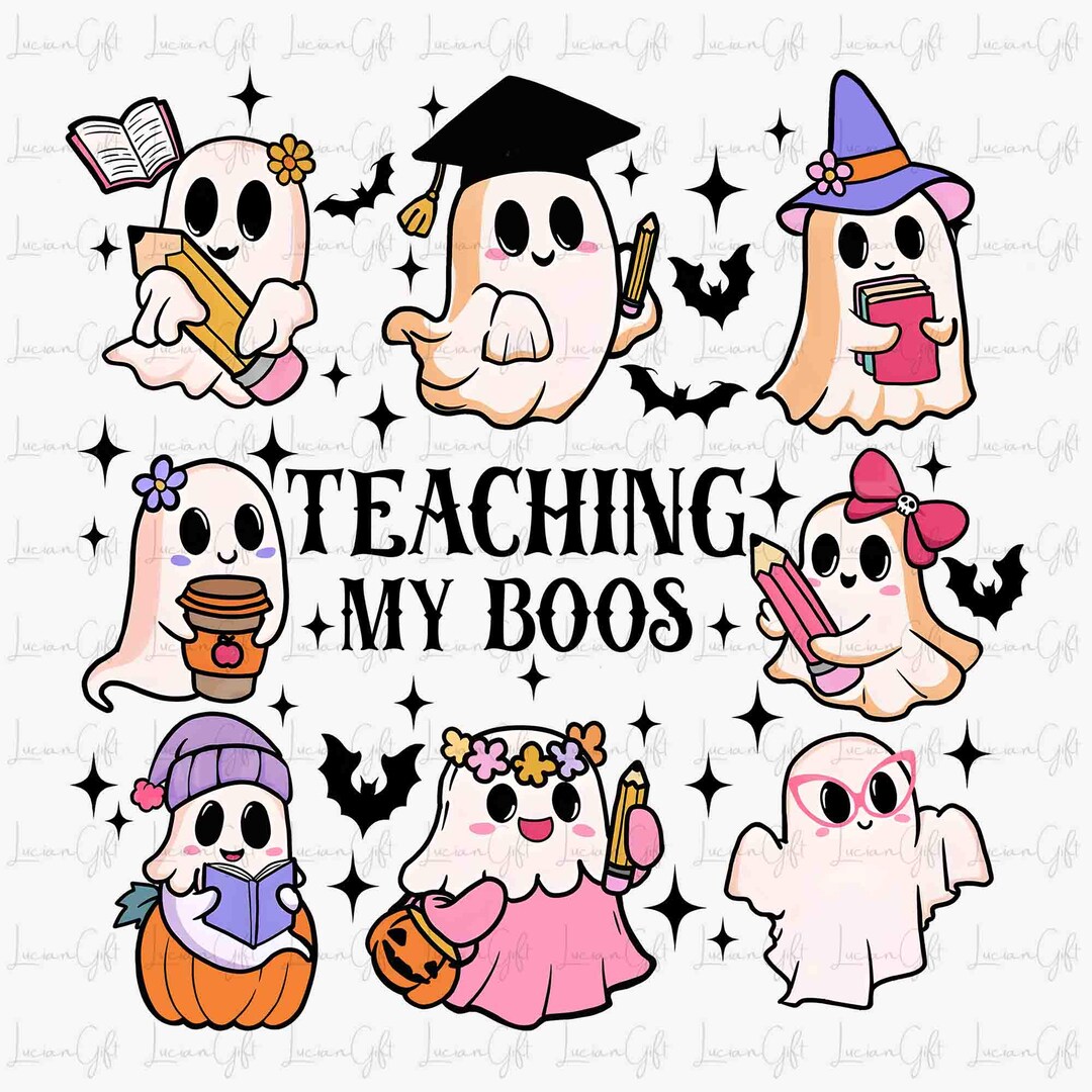 Teaching My Boos PNG, Halloween Png, Halloween Teacher Png, Halloween ...