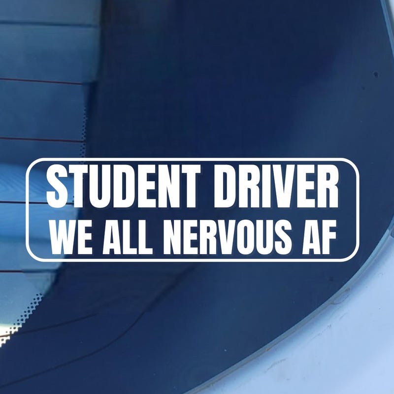 Student Driver Sticker - Etsy