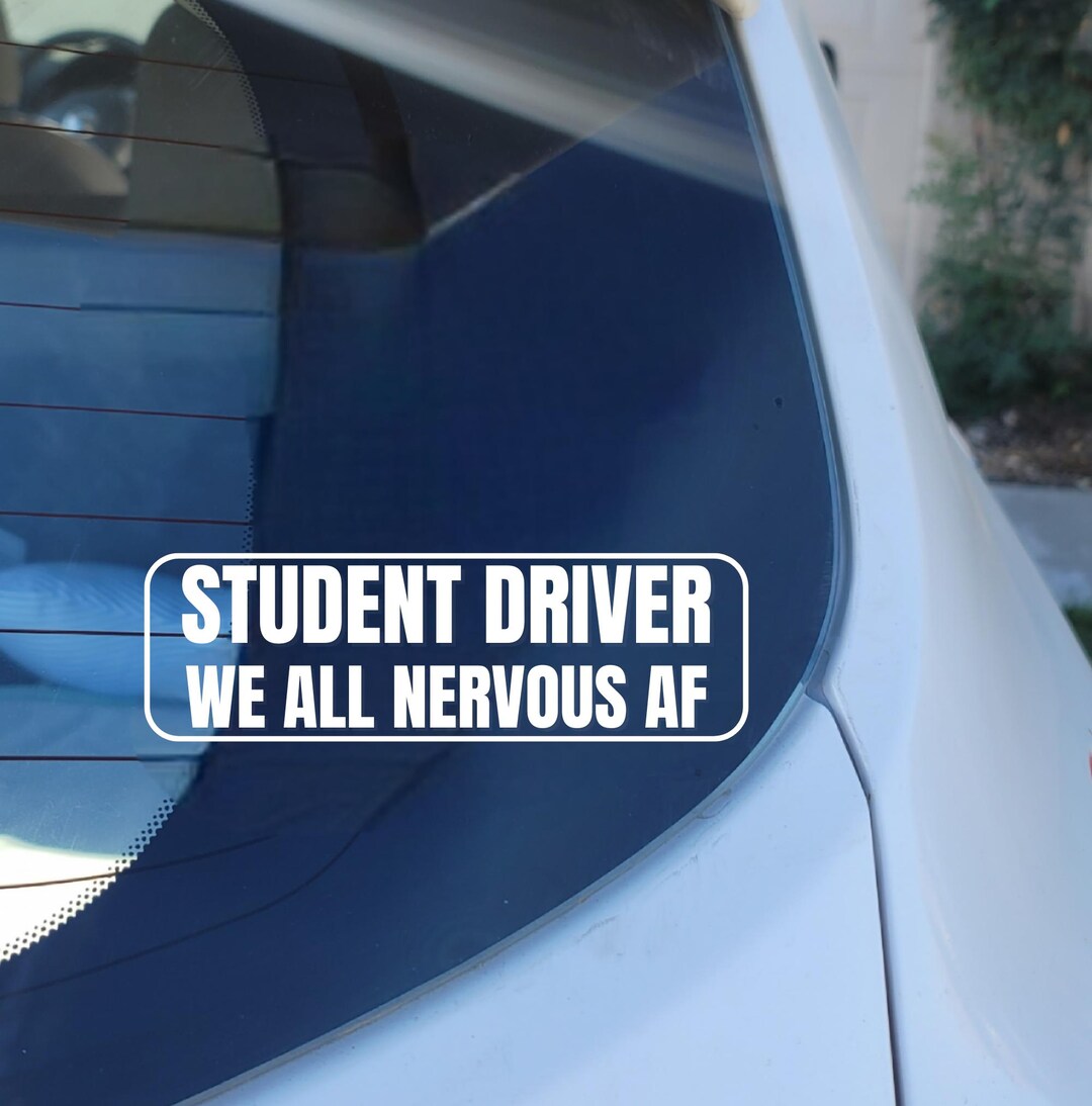 Student Driver New Driver Vinyl Decal Sticker Plus Free Surprise Decal ...