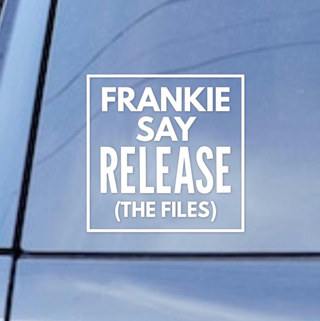 Release the Files Vinyl Decal Sticker | Funny Political Retro-inspired ...