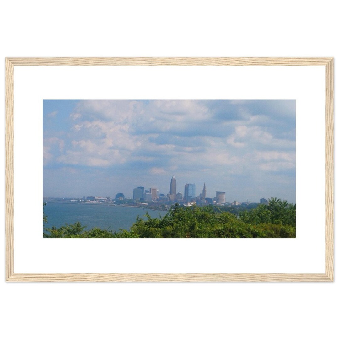 Downtown Cleveland Onclassic Matte Paper Wooden Framed Poster 30x45 Cm ...