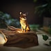 Handcrafted Fox Night Light: 3D Printed, Hand-painted Woodland Lamp - Etsy