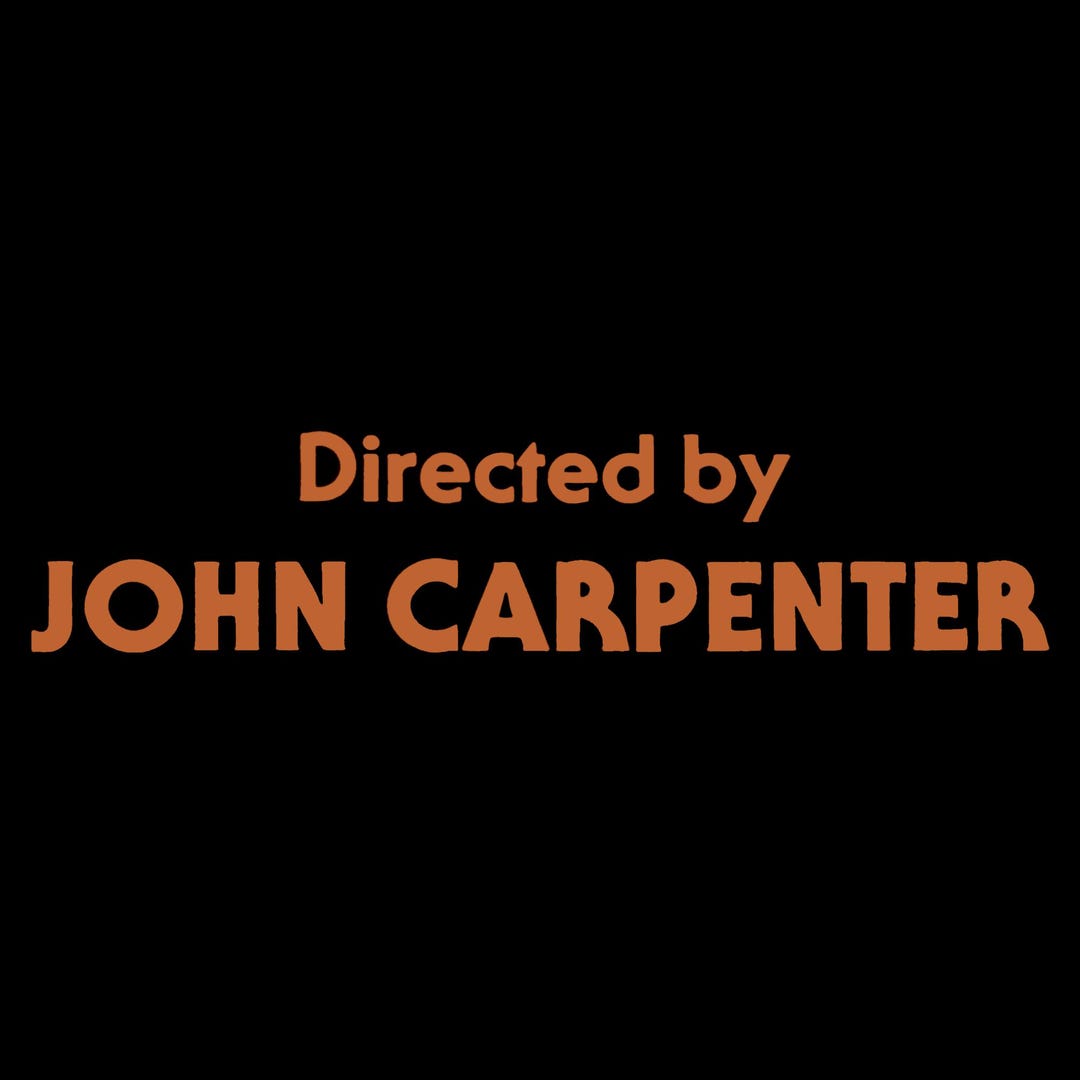 Directed by John Carpenter - Vinyl Decal - Etsy