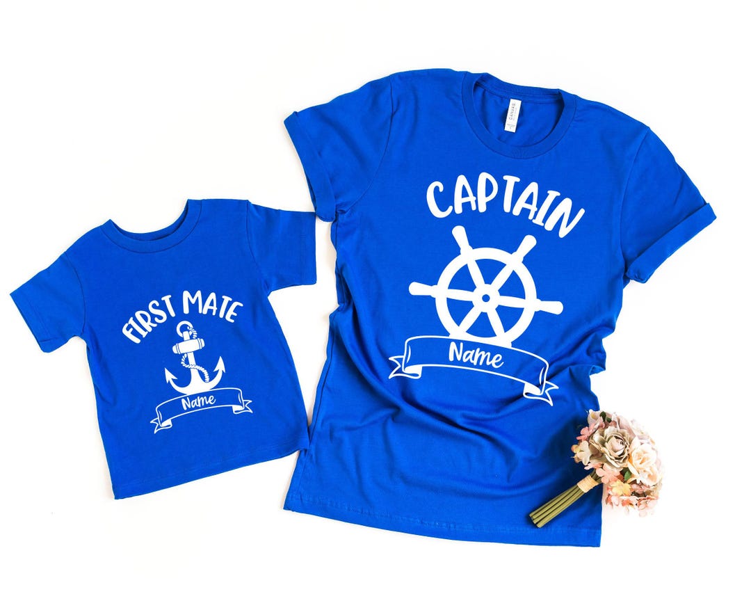 Personalized Family Cruise Shirts: Captain, First Mate, Mermaid - Etsy