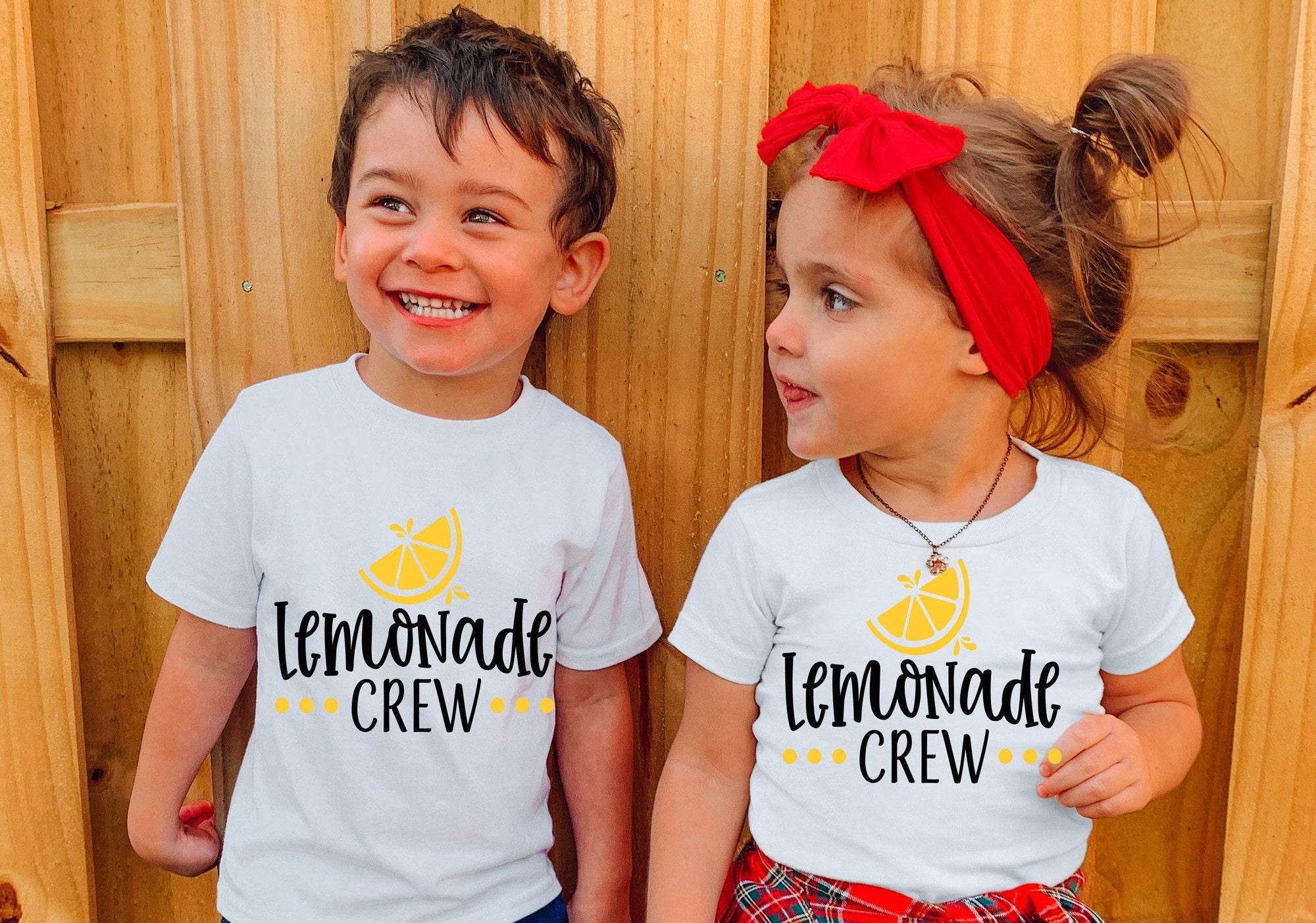 Lemonade Crew Shirt: Kids Summer T-shirt - Etsy