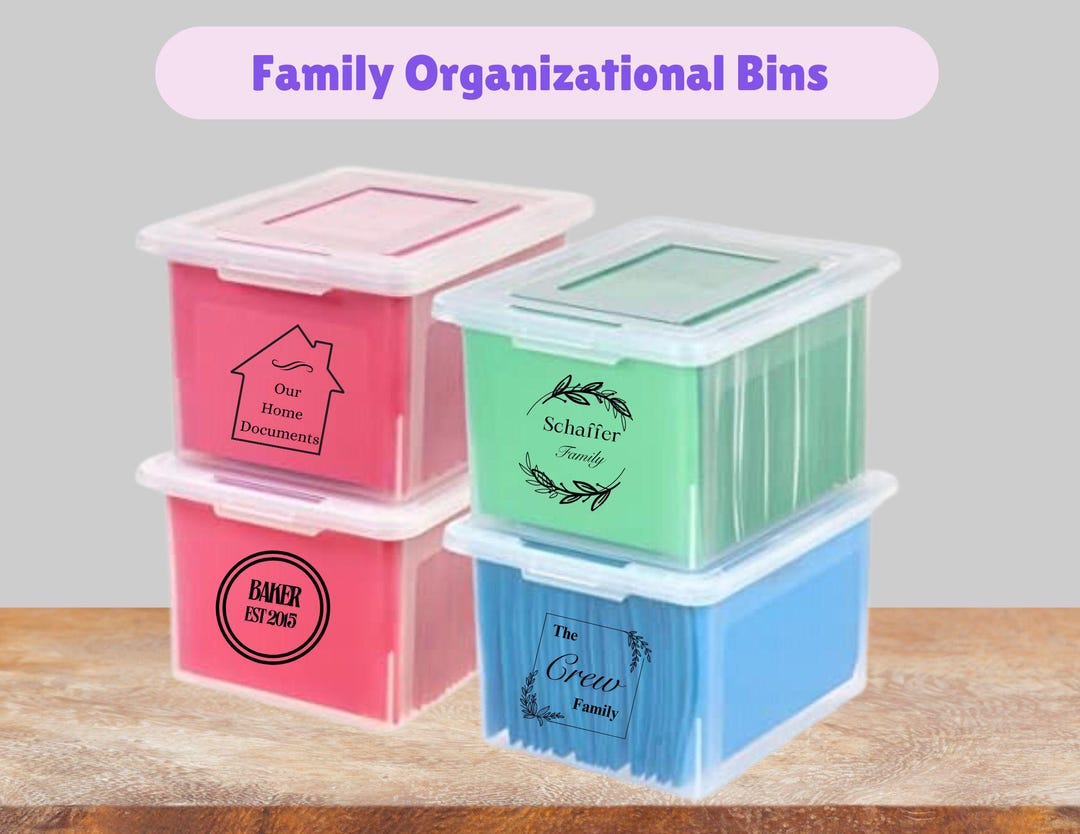 Personalized Document Storage Box for Important Documents Organizer for ...