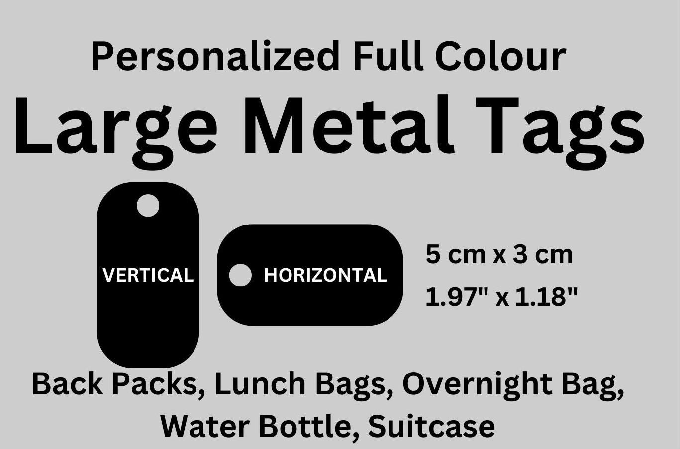 Personalized Name Tags, Tags, Name Tags, Bag Tags, Customized Tags ...