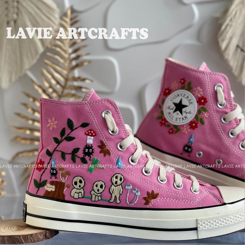 Animecharacter Embroidered Converse ,neig.hbor Embroidered Converse ...