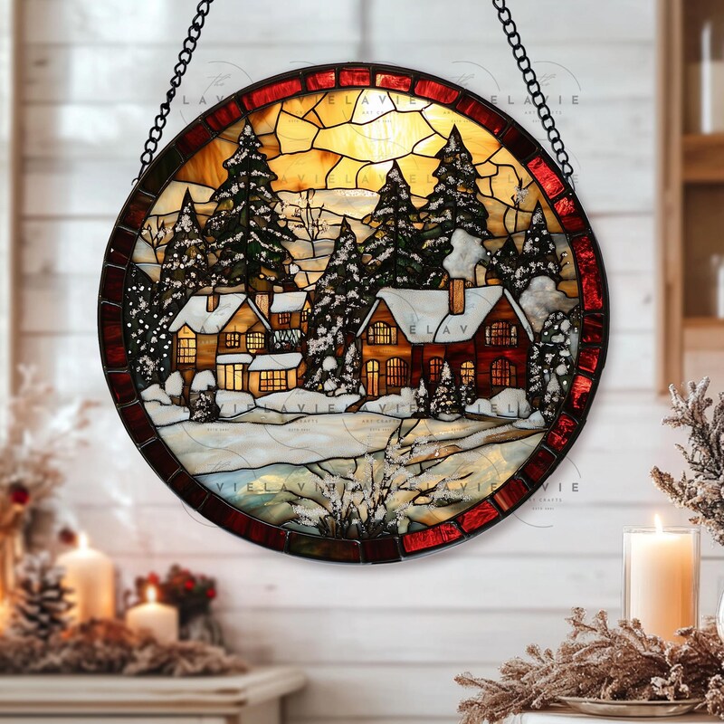 Holiday Suncatcher - Etsy