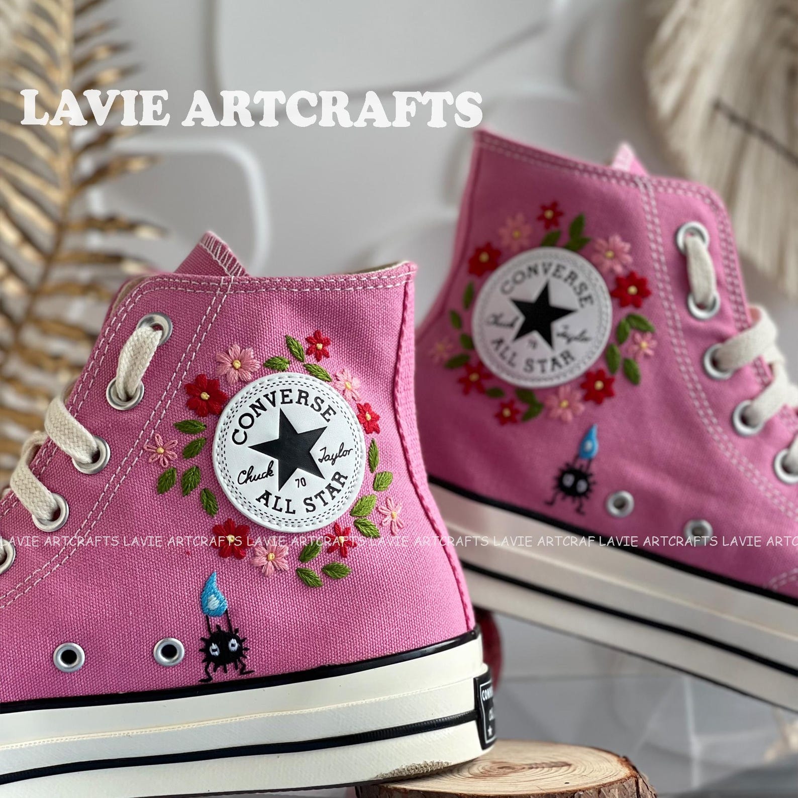 Animecharacter Embroidered Converse ,neig.hbor Embroidered Converse ...