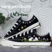 Ghost Garden Embroidered Converse, Custom Converse High Tops, Ghost ...