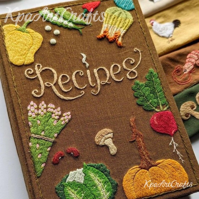 Embroidered Notebook - Etsy